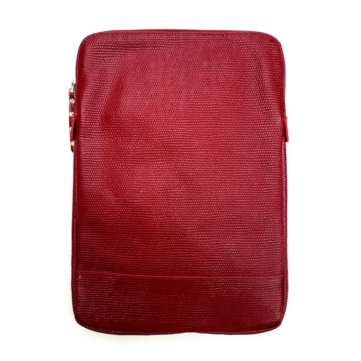 Funda Notebook de cuero modelo JAVIERA Rojo – _BRAVA